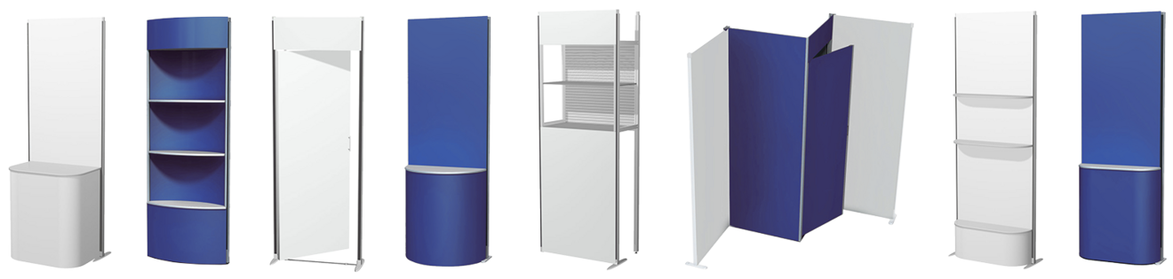 Flexibler Messestand: ISOframe Wave für individuelle Präsentationen